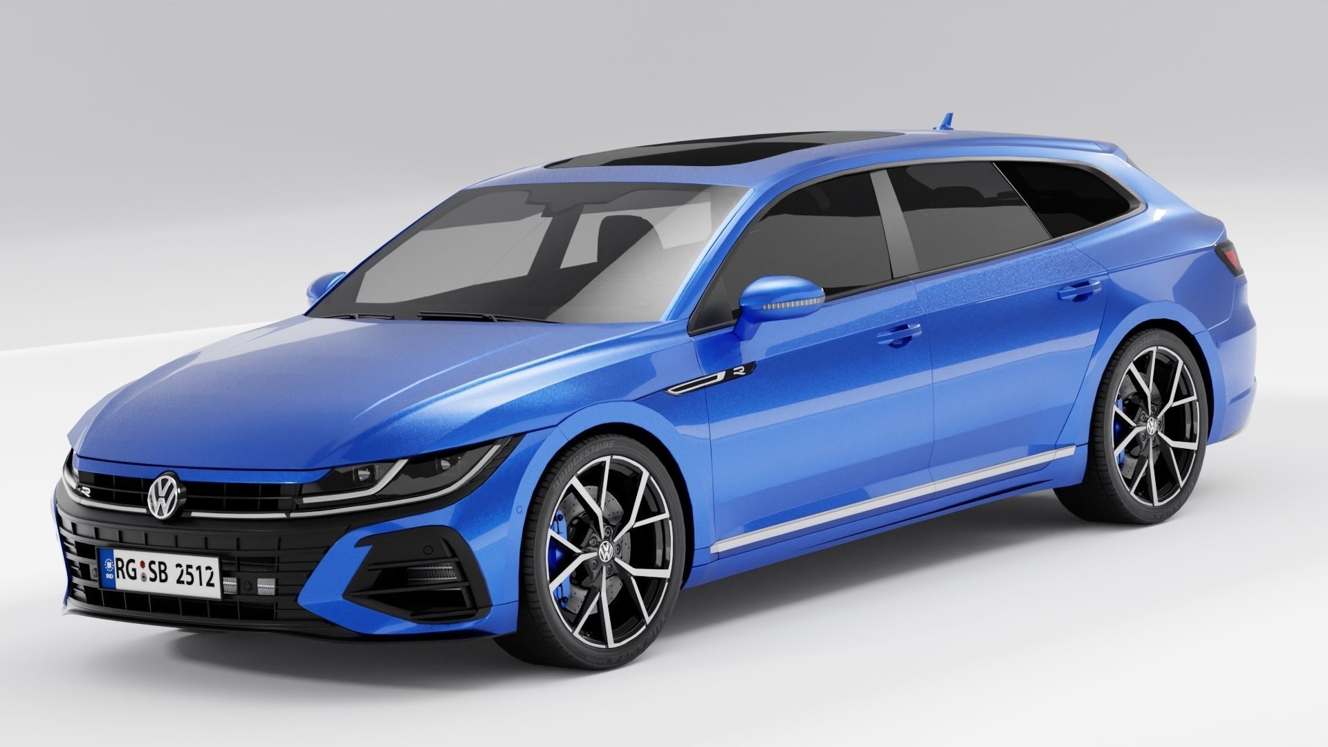 3D model Volkswagen Arteon Shooting Brake R 2021 3D model VR / AR / low-poly | CGTrader