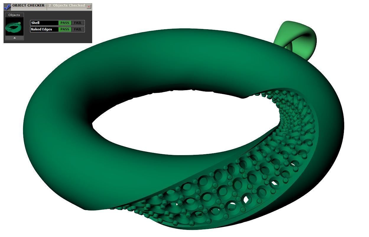 Twist jewelry pendant 3D model 3D printable | CGTrader