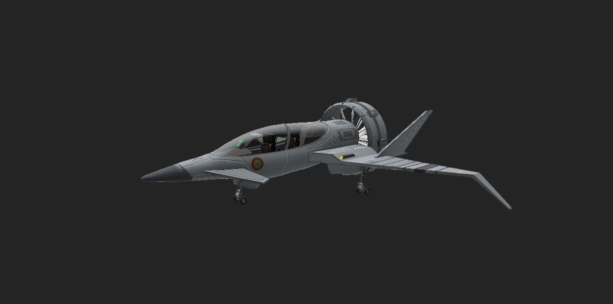 3D model FAN JET PLANE VR / AR / low-poly | CGTrader