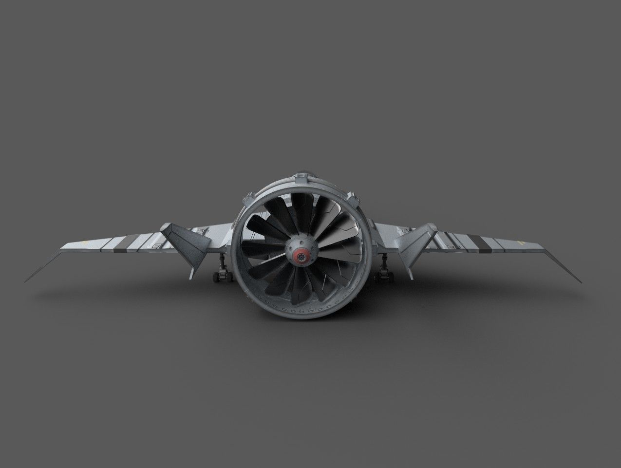 3D model FAN JET PLANE VR / AR / low-poly | CGTrader