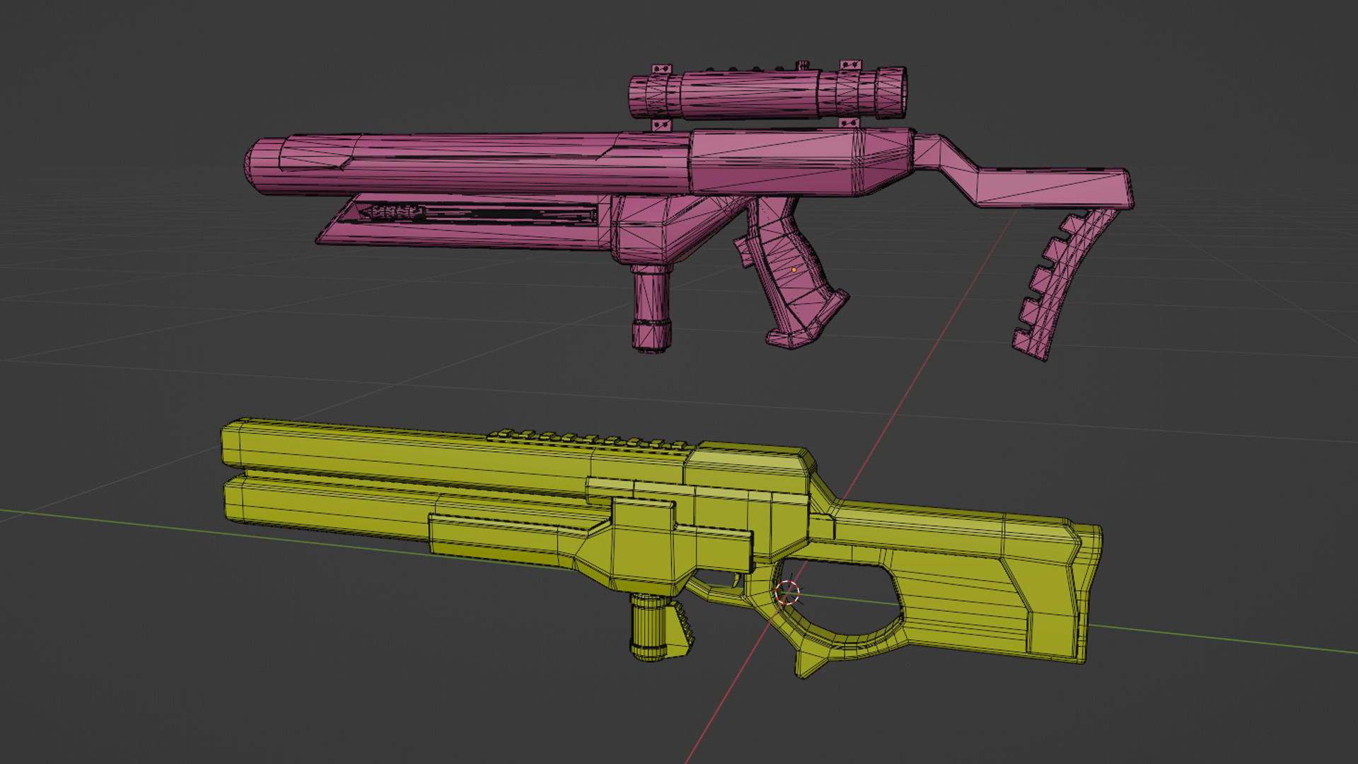 3D model SciFi Rifles Bundle VR / AR / low-poly | CGTrader