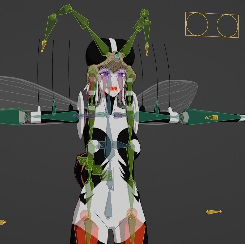 3d Model Mosquito Girl One Punch Man Vr Ar Low Poly Cgtrader