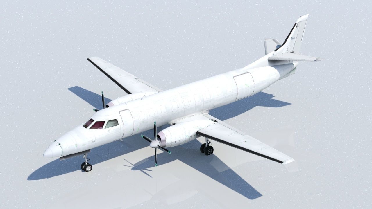 3D model Fairchild Swearingen Metroliner III Low Poly Static Blank VR ...