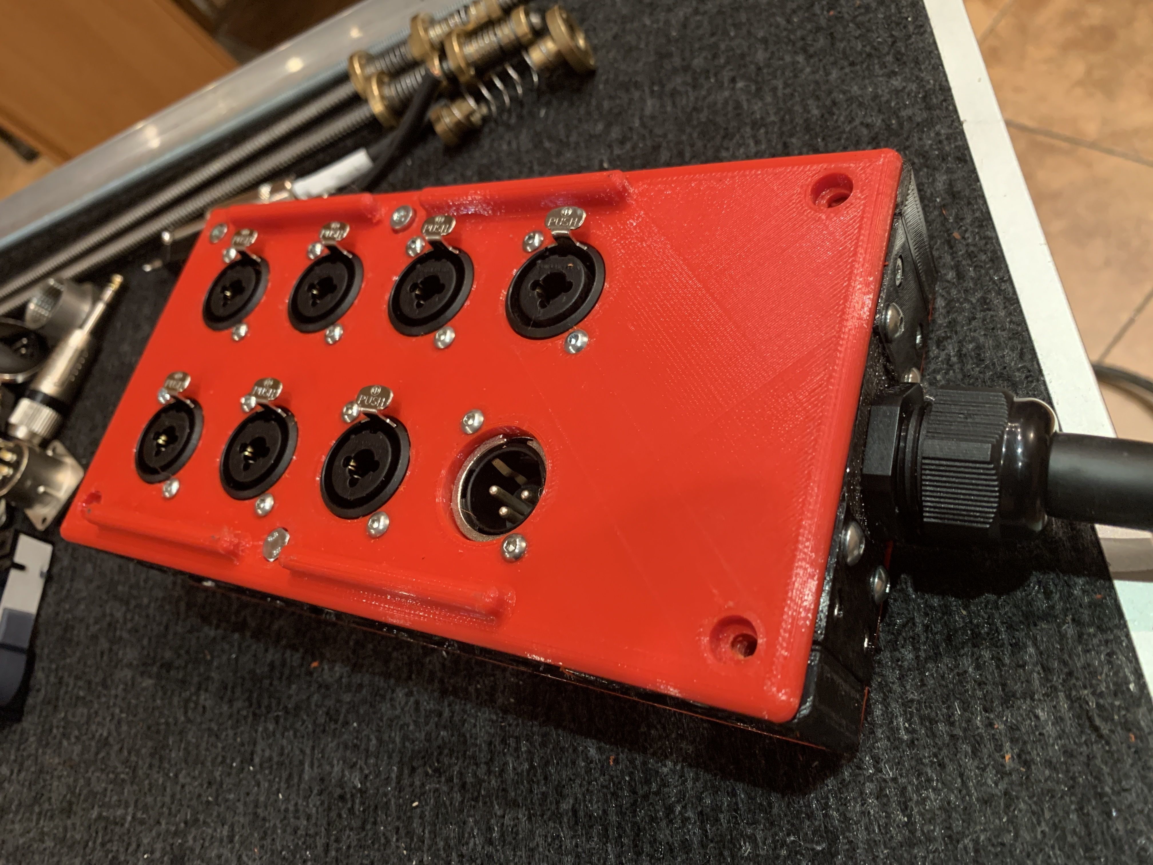 Multicore cable Stage Box v1 3D model 3D printable | CGTrader