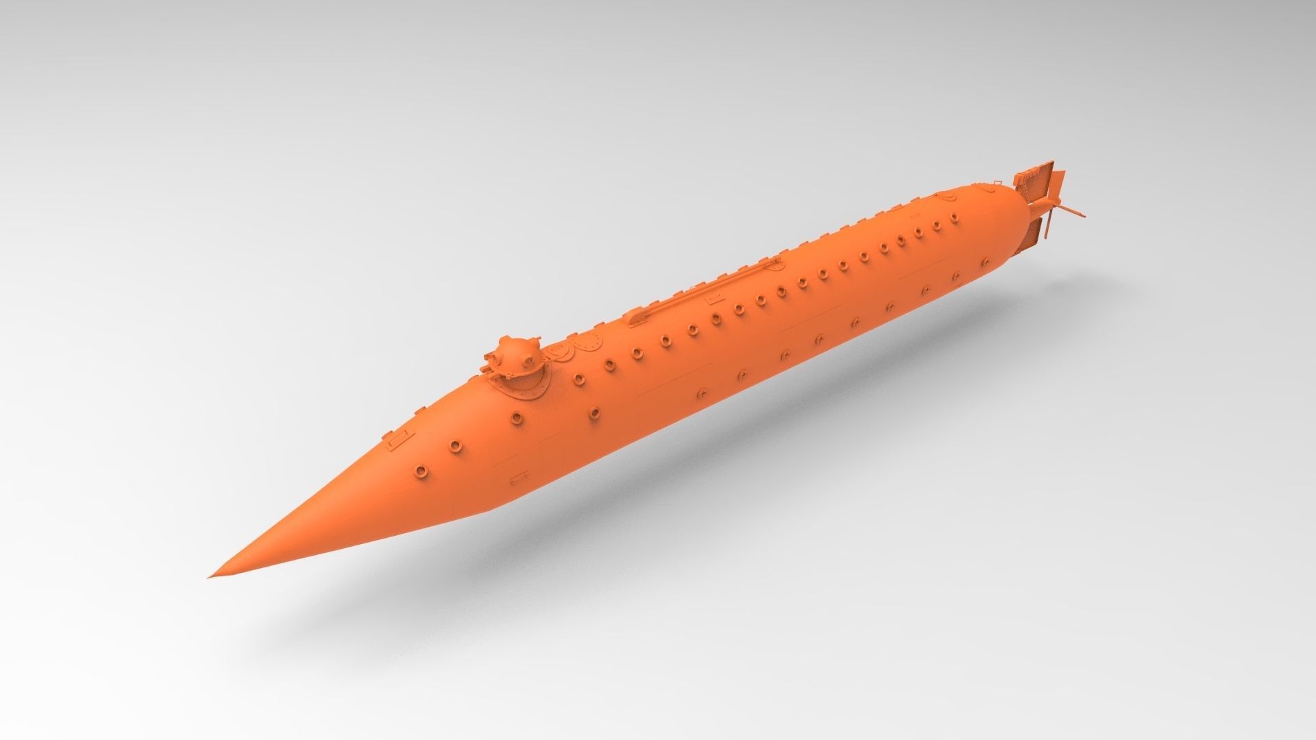SUBMERSIBLE BOAT USS ALLIGATOR 1 75 SCALE 3D model 3D printable | CGTrader