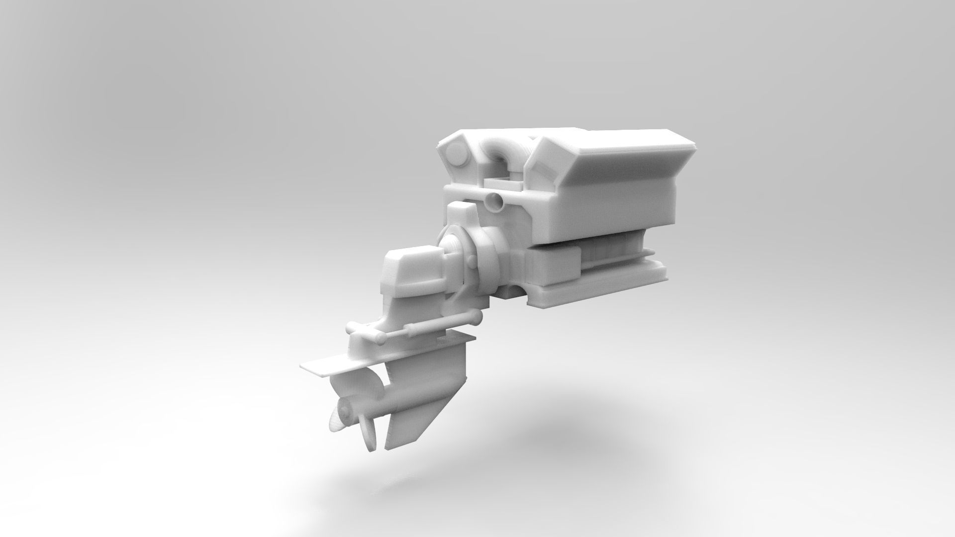 INBOARD ENGINE FOR YACHT OR BOAT 3D model 3D printable | CGTrader