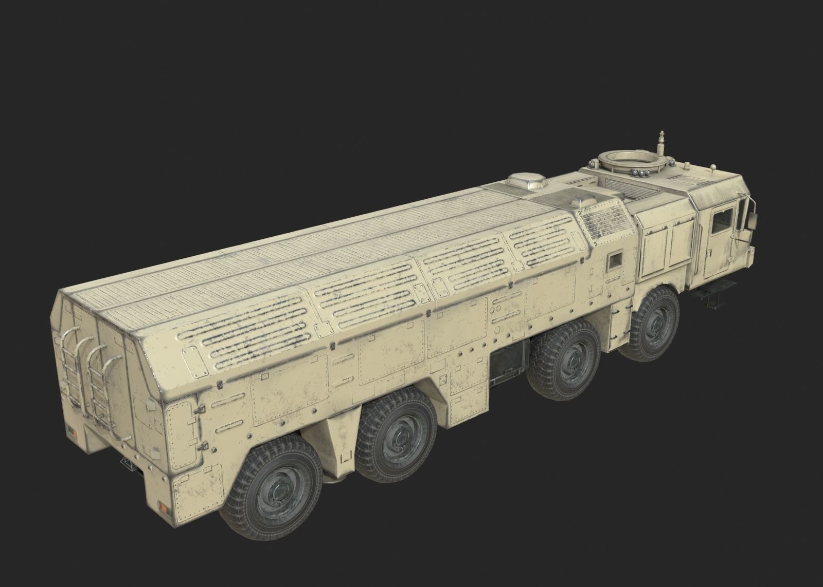 3D model Russian K720 Iskander SS-X-26 Campaign tactical missile VR ...