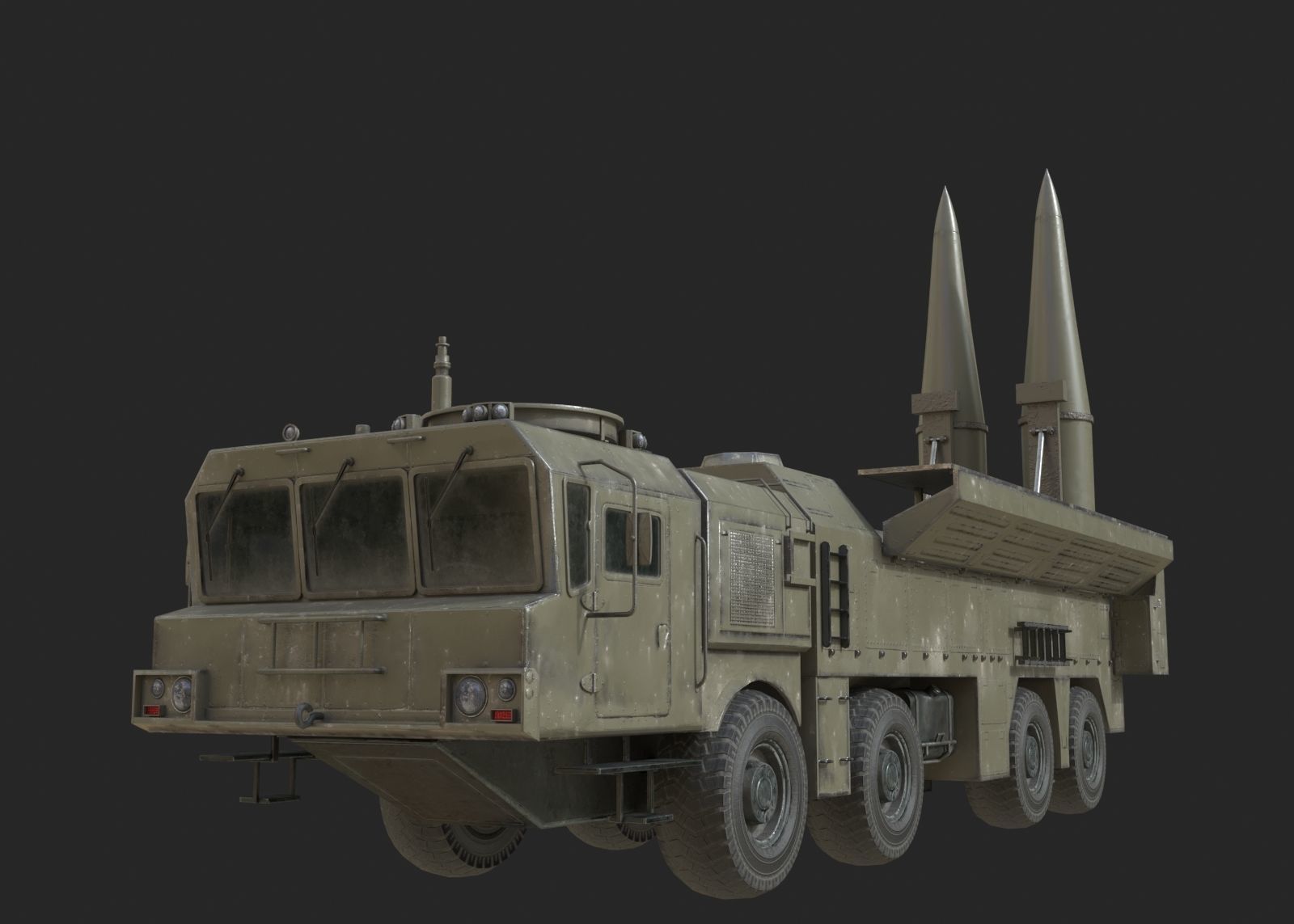 3D model Russian K720 Iskander SS-X-26 Campaign tactical missile VR ...