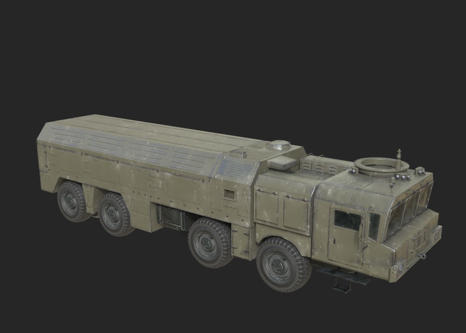3D model Russian K720 Iskander SS-X-26 Campaign tactical missile VR ...
