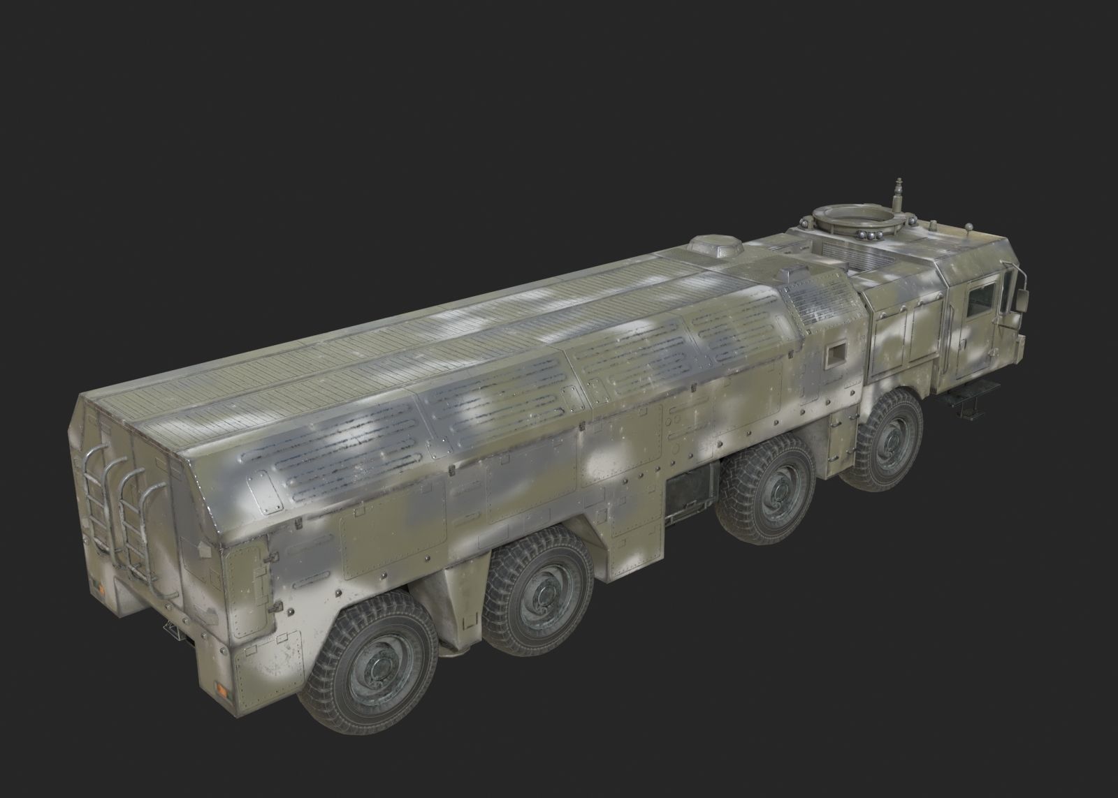 3D model Russian K720 Iskander SS-X-26 Campaign tactical missile VR ...