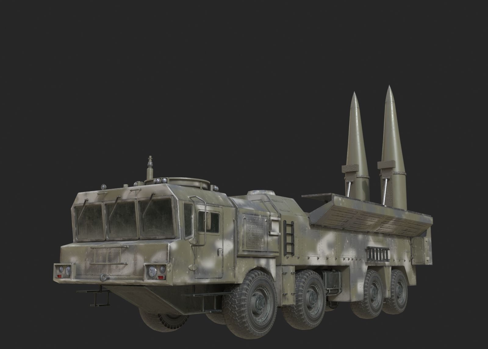 3D model Russian K720 Iskander SS-X-26 Campaign tactical missile VR ...