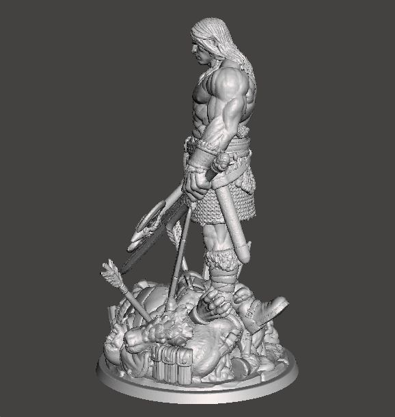 CONAN MINIATURE MODEL FIGURE FOR FANTASY GAMES RPG DND 3D model 3D ...