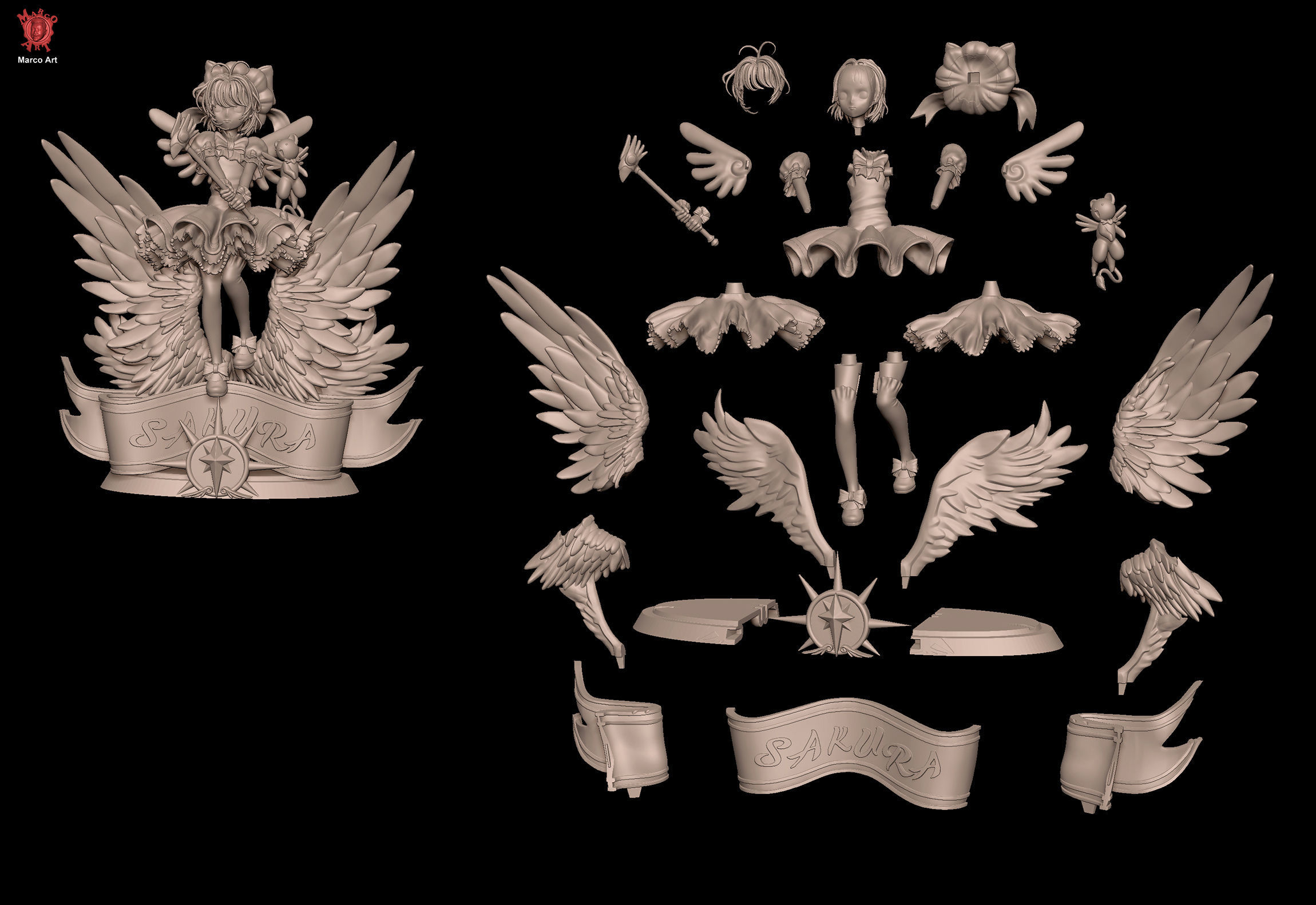 Cardcaptor Sakura Stl flie 3D model 3D printable | CGTrader