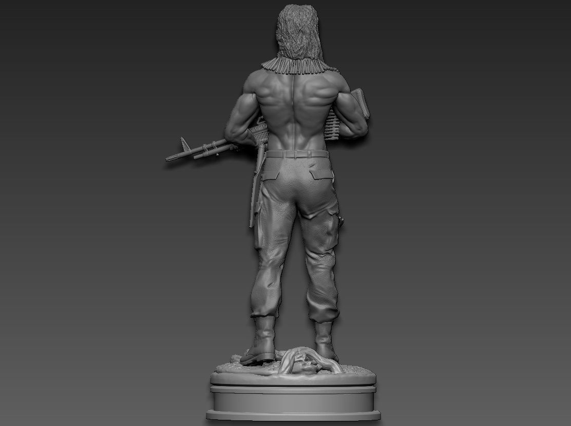 Rambo First Blood 2 3D model 3D printable | CGTrader