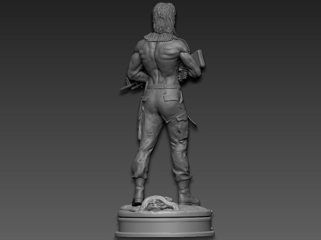 Rambo First Blood 2 3D model 3D printable | CGTrader