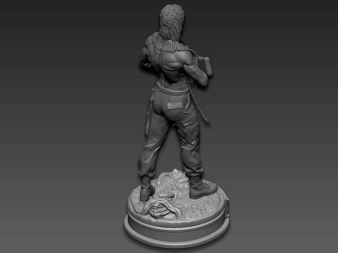 Rambo First Blood 2 3D model 3D printable | CGTrader