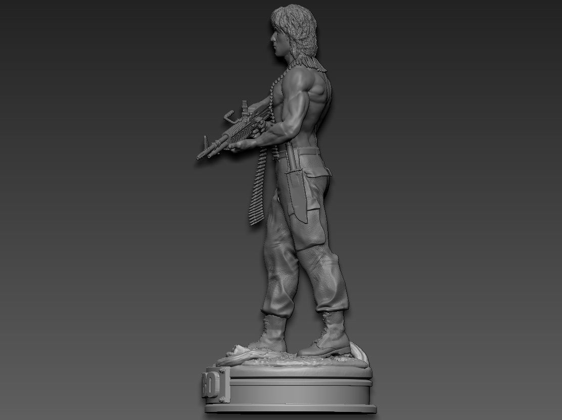 Rambo First Blood 2 3D model 3D printable | CGTrader