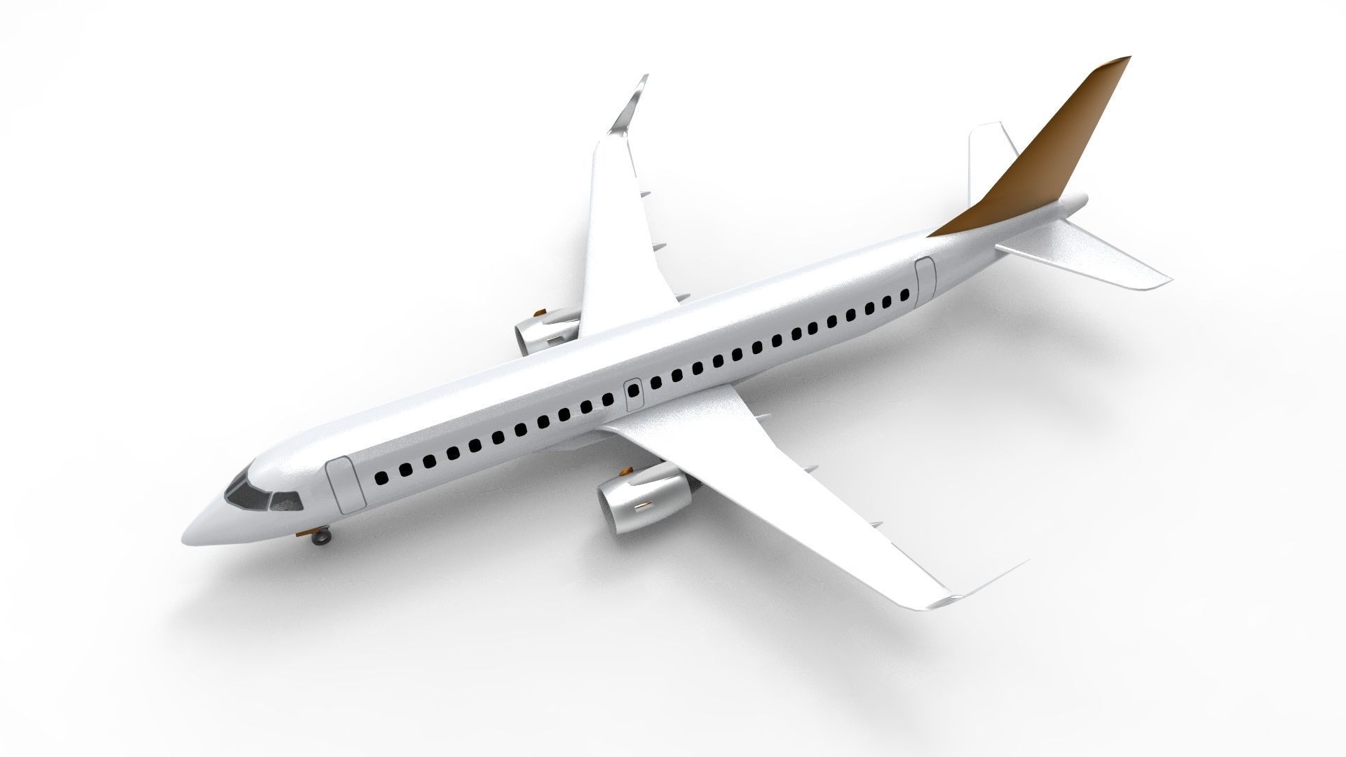 3D model Embraer E-190 VR / AR / low-poly | CGTrader