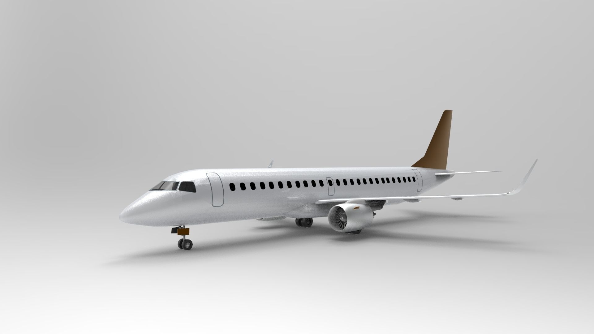 3D model Embraer E-190 VR / AR / low-poly | CGTrader