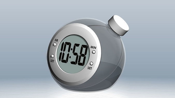 Water Powered Clock 3D model | CGTrader