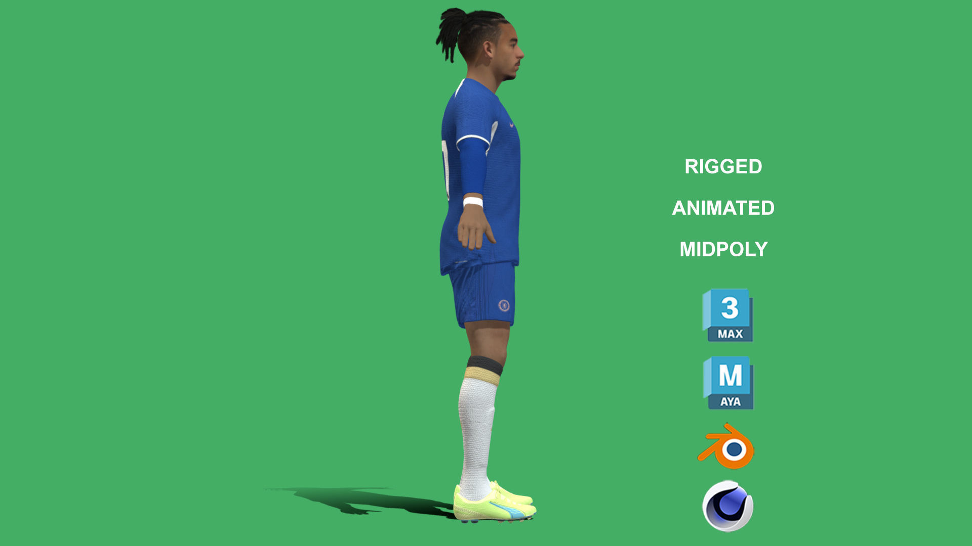 3D Rigged Malo Gusto Chelsea 2024 3D model animated rigged | CGTrader