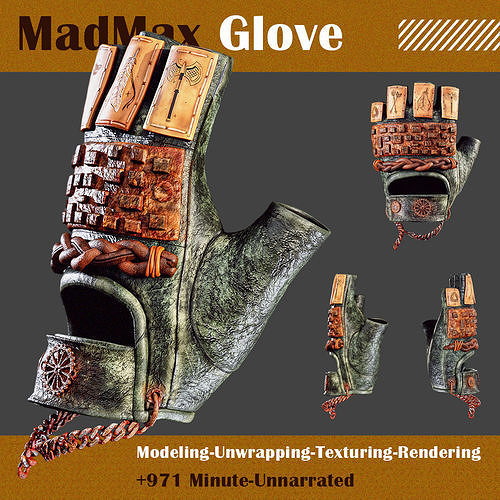 3D model Mad Max Glove VR / AR / low-poly | CGTrader