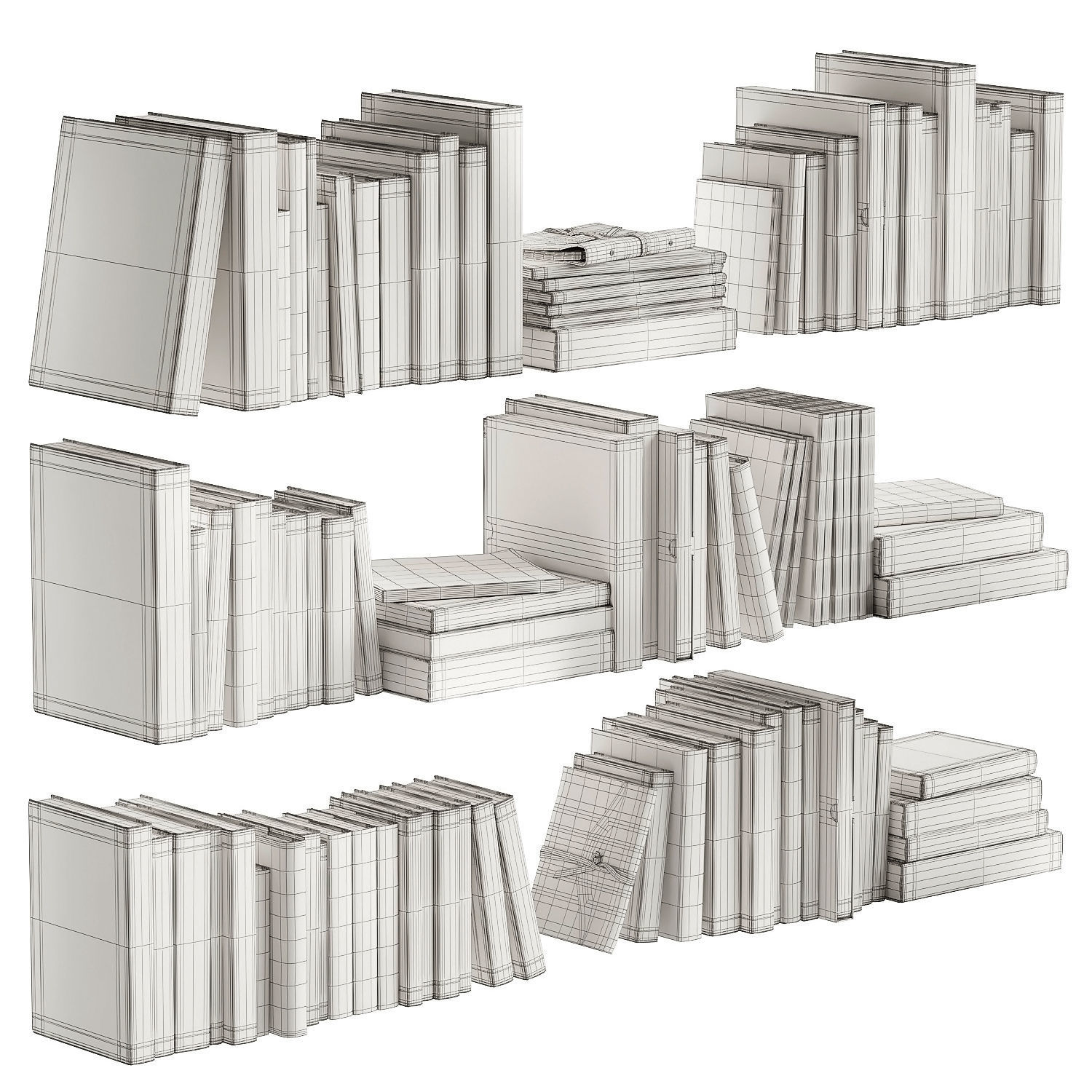 black books 3D model | CGTrader