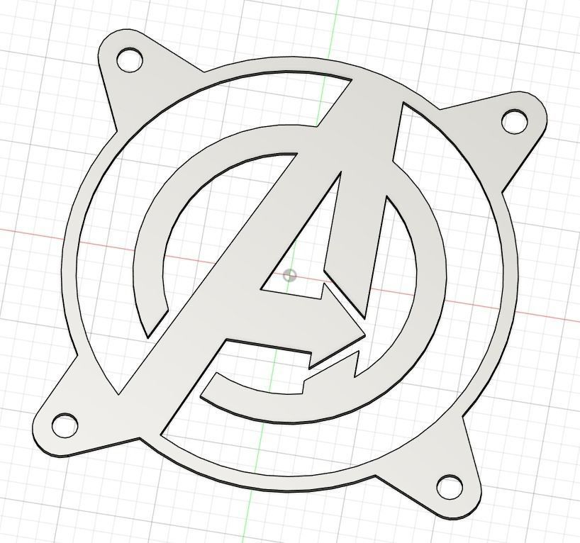 Marvel Avengers PC fan cover free 3D model 3D printable | CGTrader