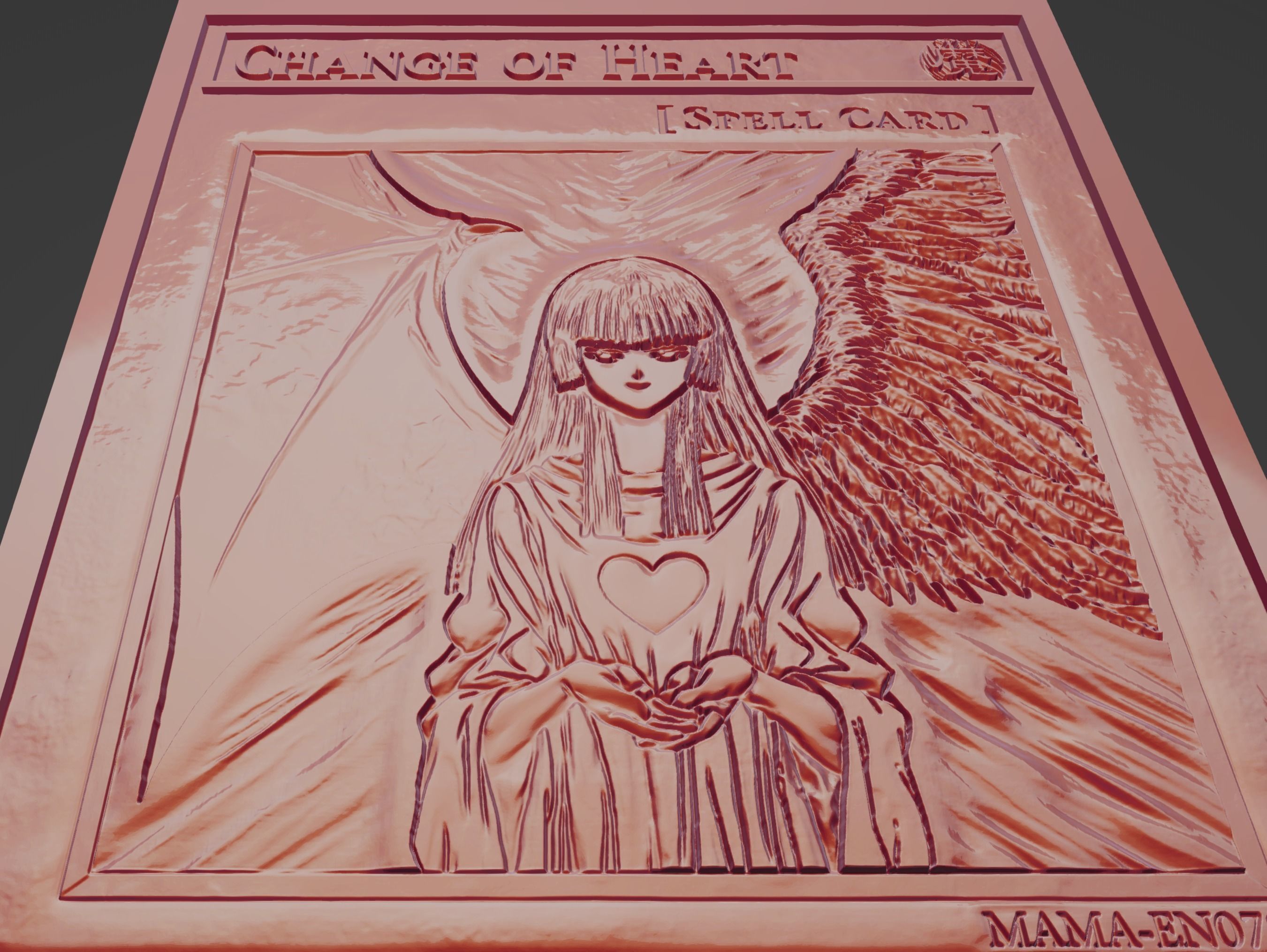 change of heart - yugioh 3D model 3D printable | CGTrader