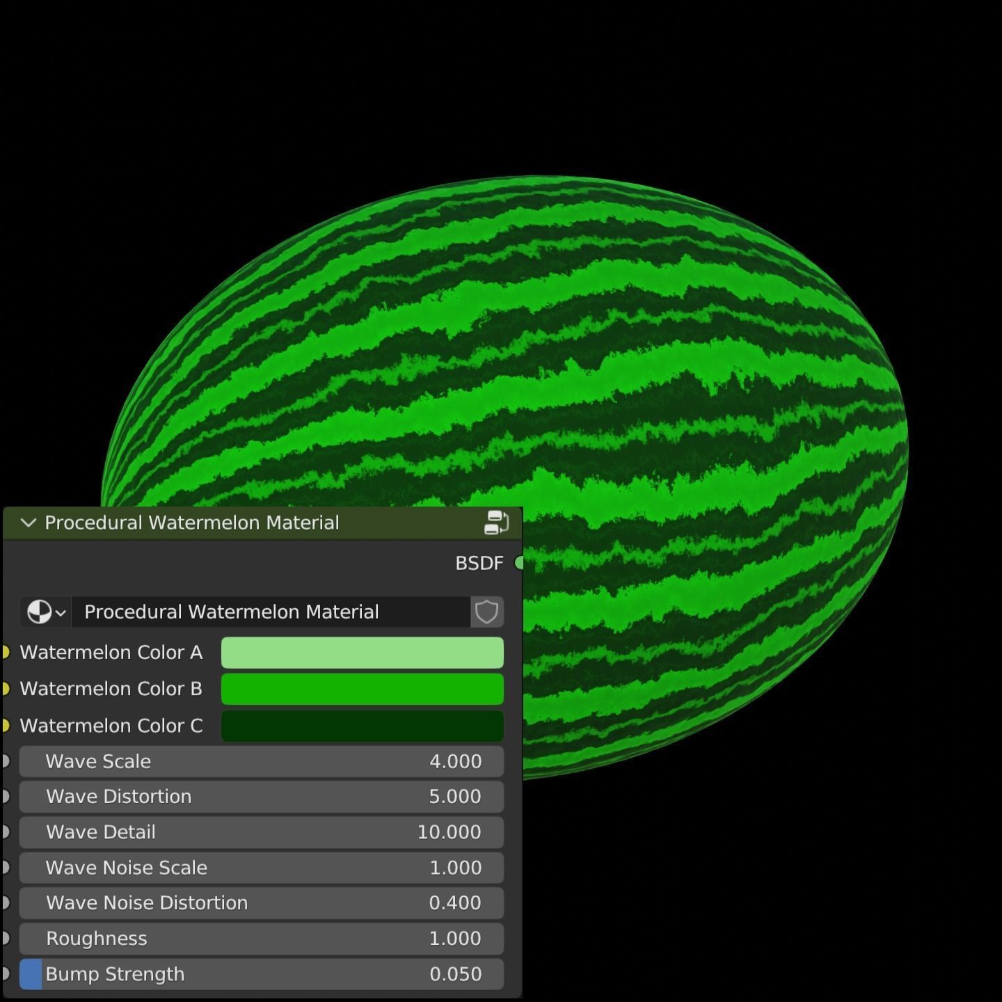 Procedural Watermelon Material Texture | CGTrader