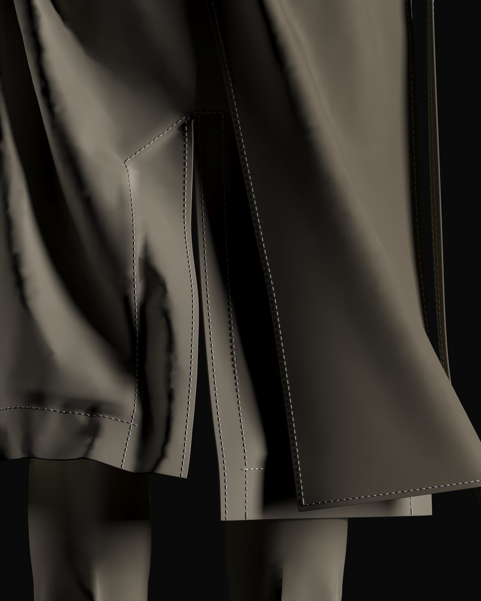 3 models of long coats 3D Model Collection | CGTrader