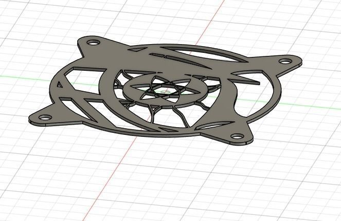 Sasuke Uchiha Mangekyou Sharingan PC fan cover 3D model 3D printable ...