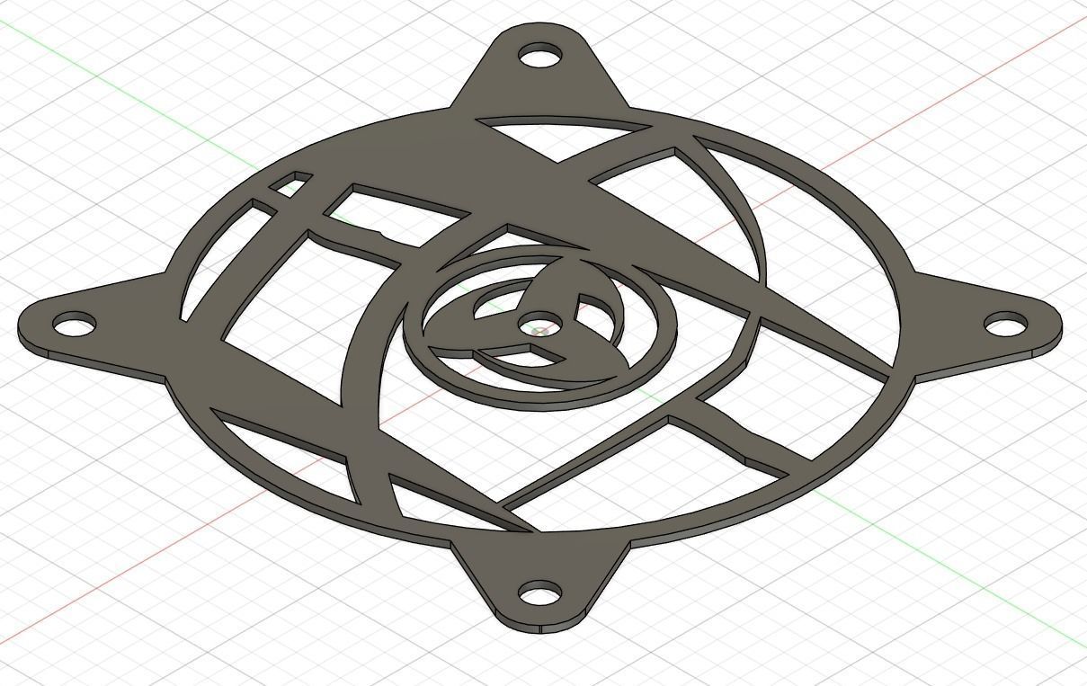 Kakashi Mangekyou Sharingan PC fan cover 3D model 3D printable | CGTrader