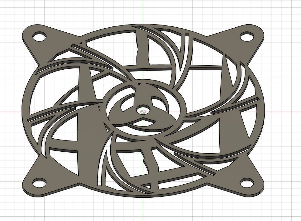 Kakashi Mangekyou Sharingan PC fan cover 3D model 3D printable | CGTrader