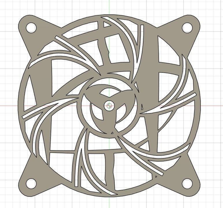 Kakashi Mangekyou Sharingan PC fan cover 3D model 3D printable | CGTrader