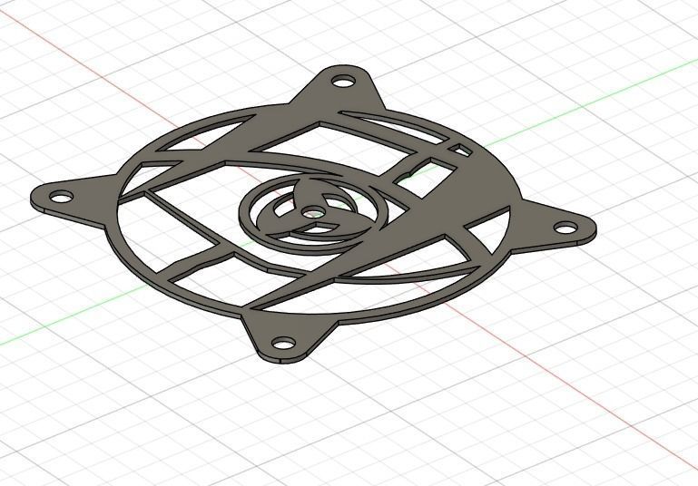 Kakashi Mangekyou Sharingan PC fan cover 3D model 3D printable | CGTrader