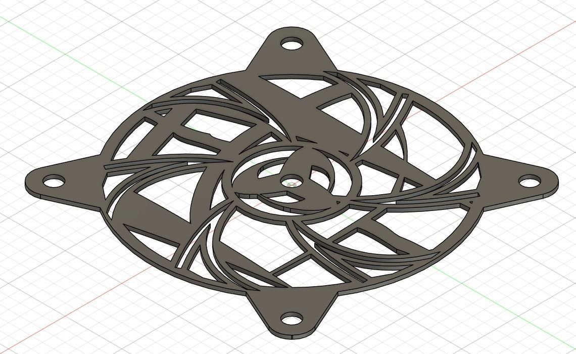 Kakashi Mangekyou Sharingan PC fan cover 3D model 3D printable | CGTrader