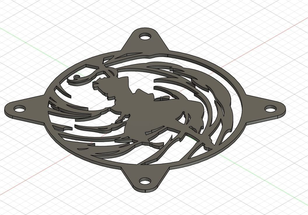 Genshin Impact Kamisato Ayaka PC fan cover 3D model 3D printable | CGTrader