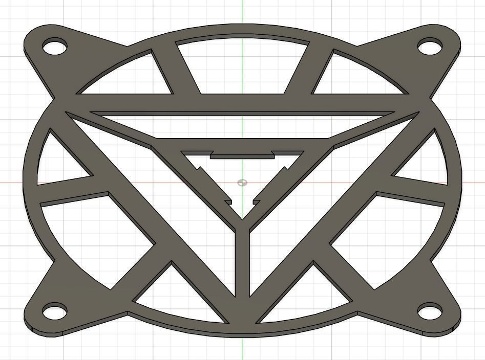 Marvel Iron Man PC fan cover free 3D model 3D printable | CGTrader