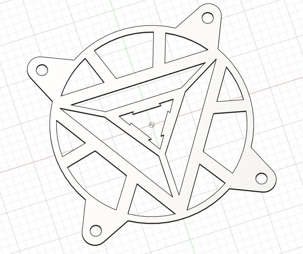 Marvel Iron Man PC fan cover free 3D model 3D printable | CGTrader