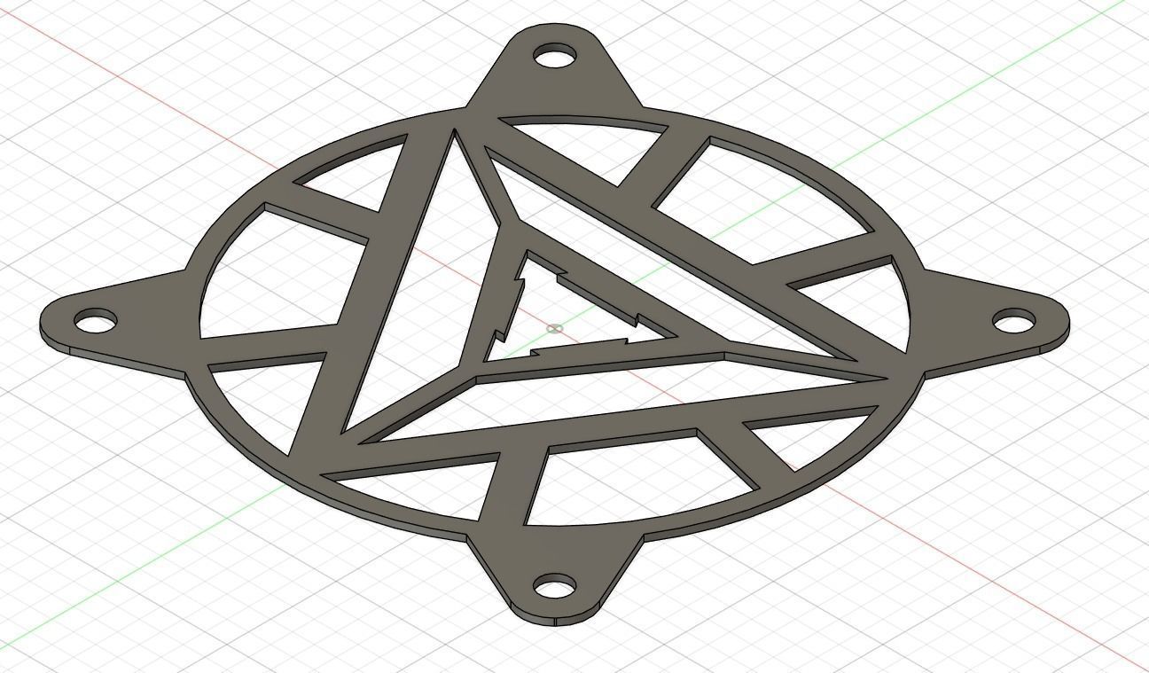 Marvel Iron Man PC fan cover free 3D model 3D printable | CGTrader