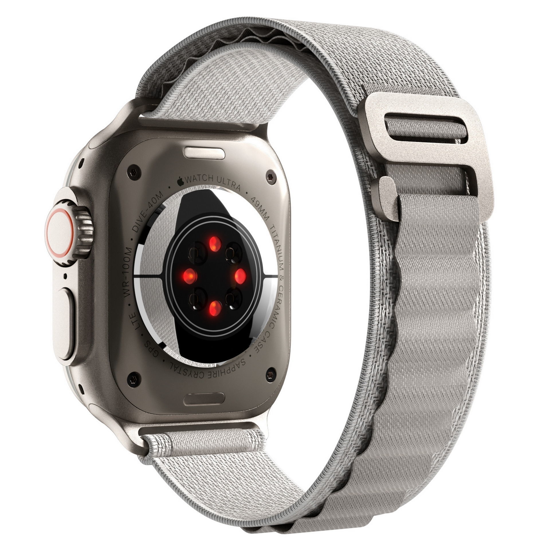 Apple Watch Ultra Starlight Alpine Loop 3D model | CGTrader