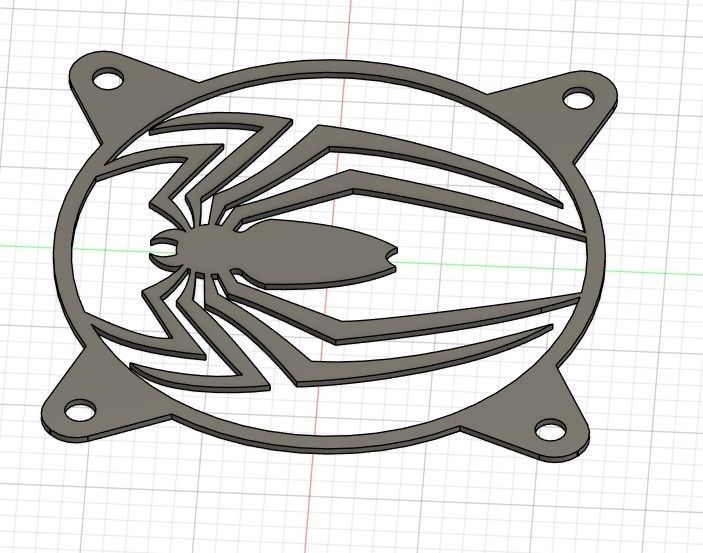 Marvel Spider Man PC fan cover 3D print model free 3D model 3D ...