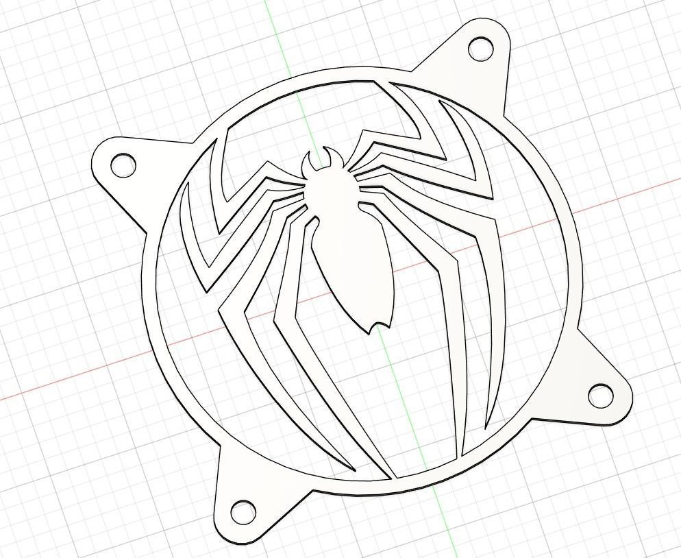 Marvel Spider Man PC fan cover 3D print model free 3D model 3D ...