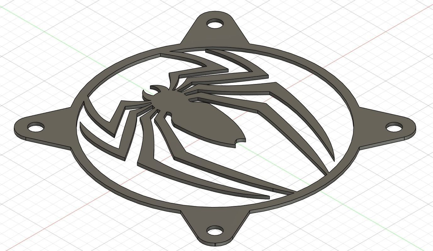 Marvel Spider Man PC fan cover 3D print model free 3D model 3D ...