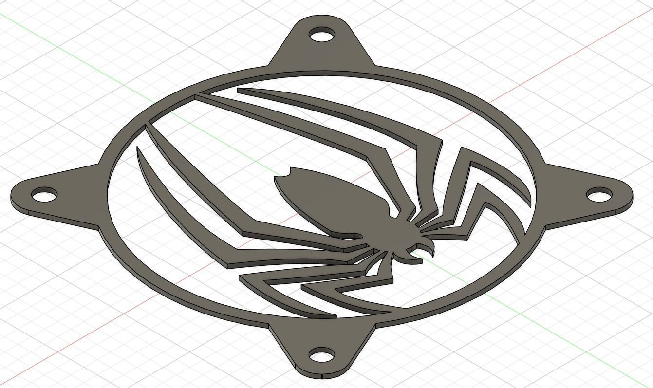 Marvel Spider Man PC fan cover 3D print model free 3D model 3D ...