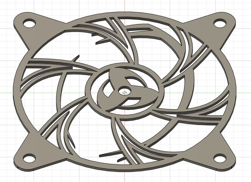 Obito Uchiha Mangekyou Sharingan PC fan cover 3D model 3D printable ...