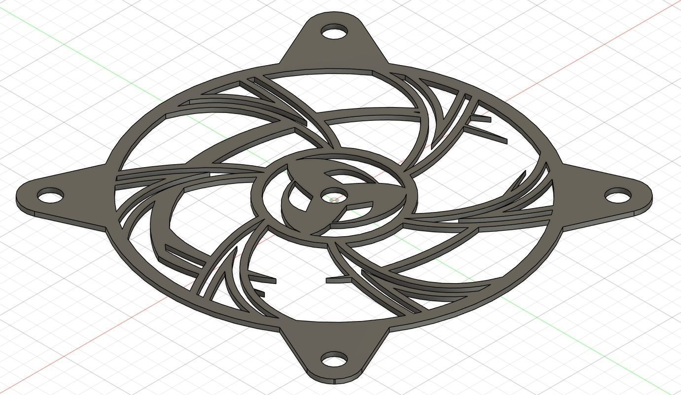 Obito Uchiha Mangekyou Sharingan PC fan cover 3D model 3D printable ...