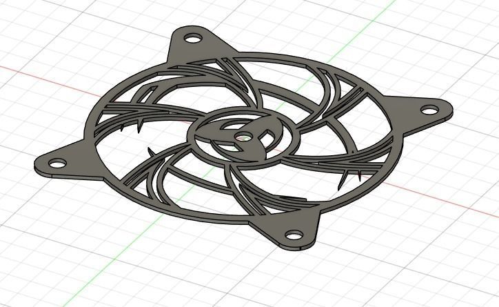 Obito Uchiha Mangekyou Sharingan PC fan cover 3D model 3D printable ...