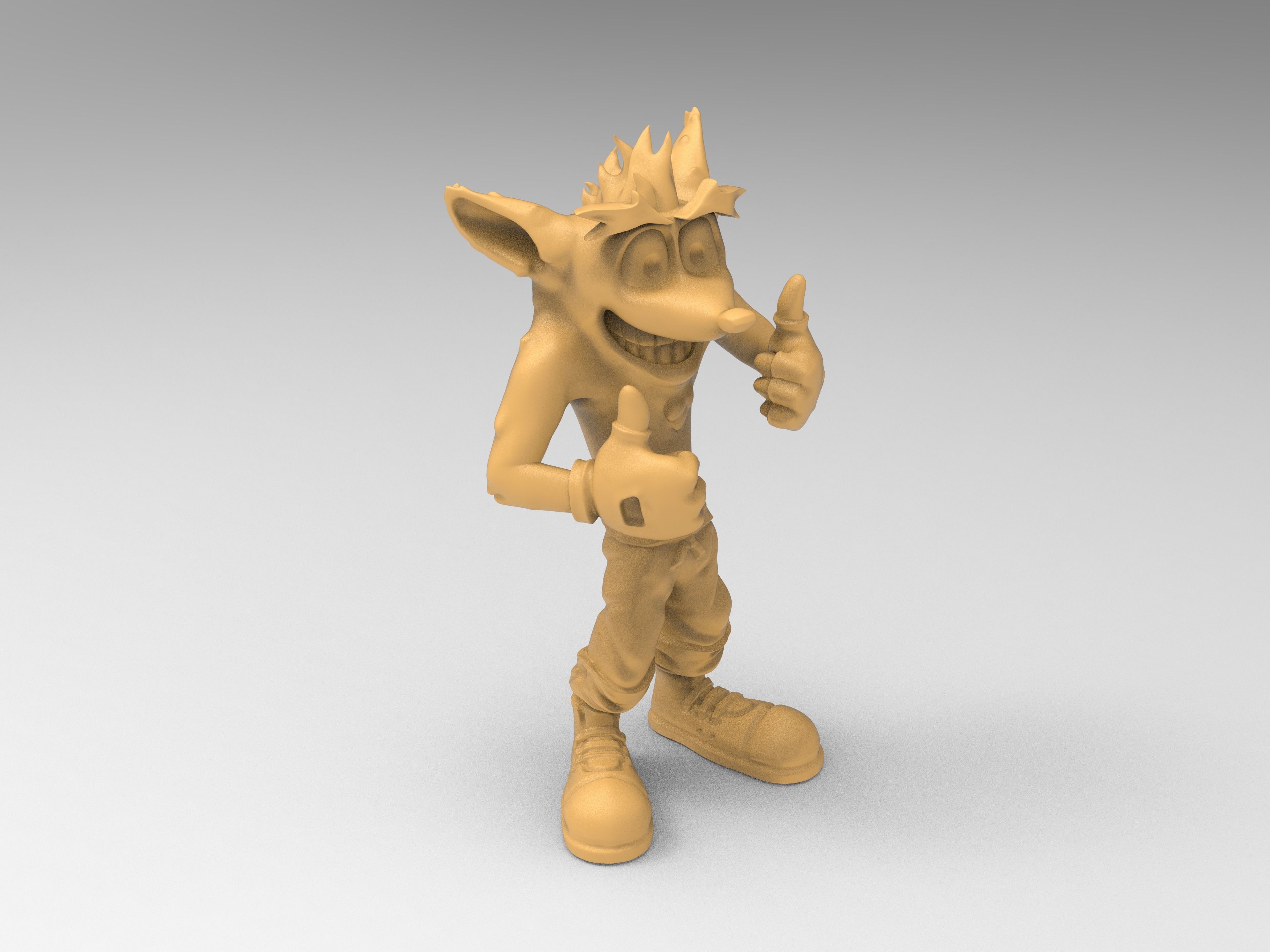 Crash Bandicoot miniature 3D model 3D printable | CGTrader